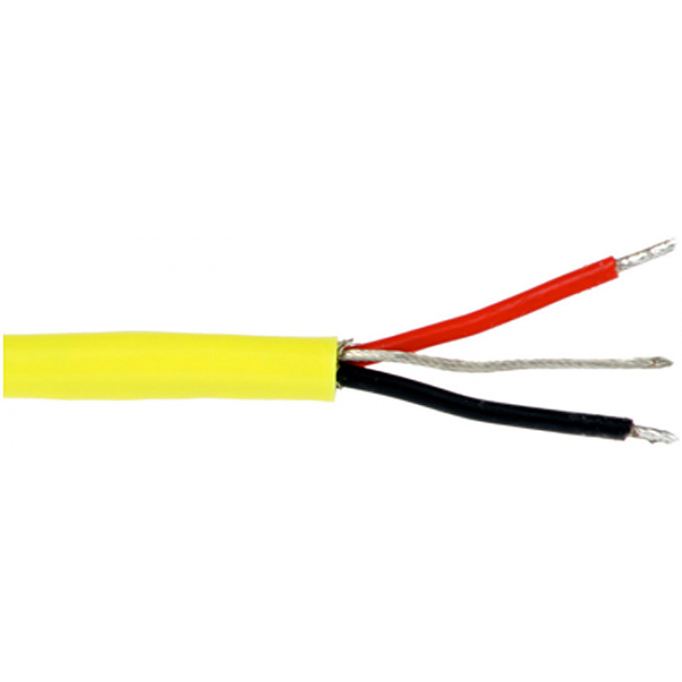 CB111 - Twisted, shielded pair cable, yellow Teflon® jacket, .190" OD ...