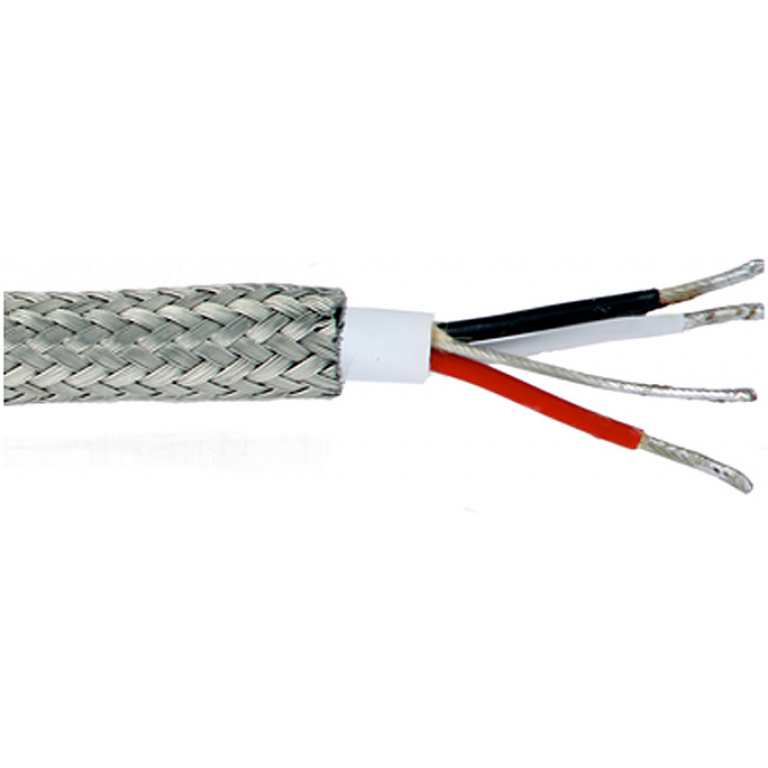 CB812 - 3 conductor twisted, shielded triad, white Teflon® jacket ...